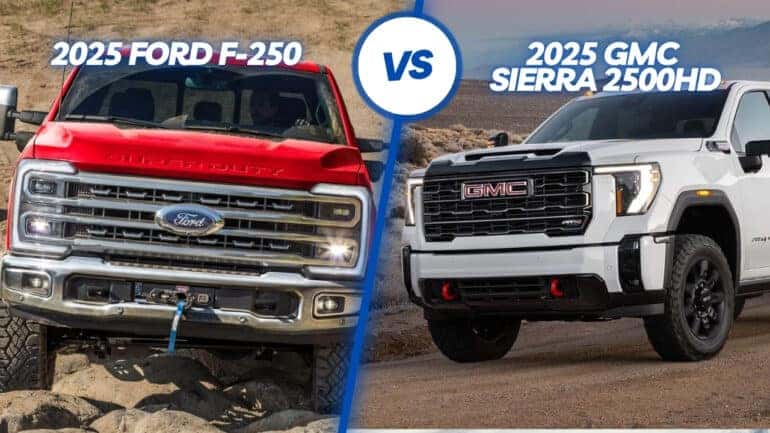 2025 Ford F-250 vs 2025 GMC Sierra 2500HD Comparison | Bob Tomes Ford