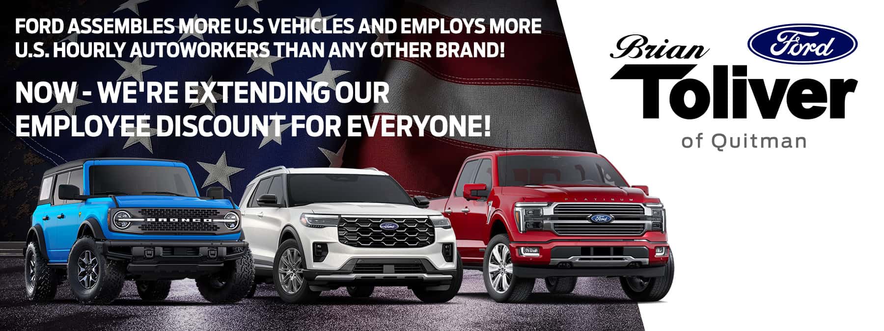 Welcome to Brian Toliver Ford of Quitman | Ford Dealer Quitman TX