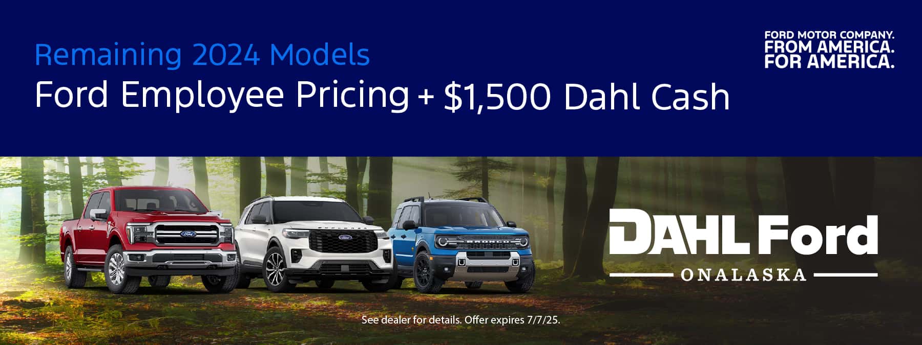 Dahl Ford Onalaska | Ford Dealer Serving Holmen, WI