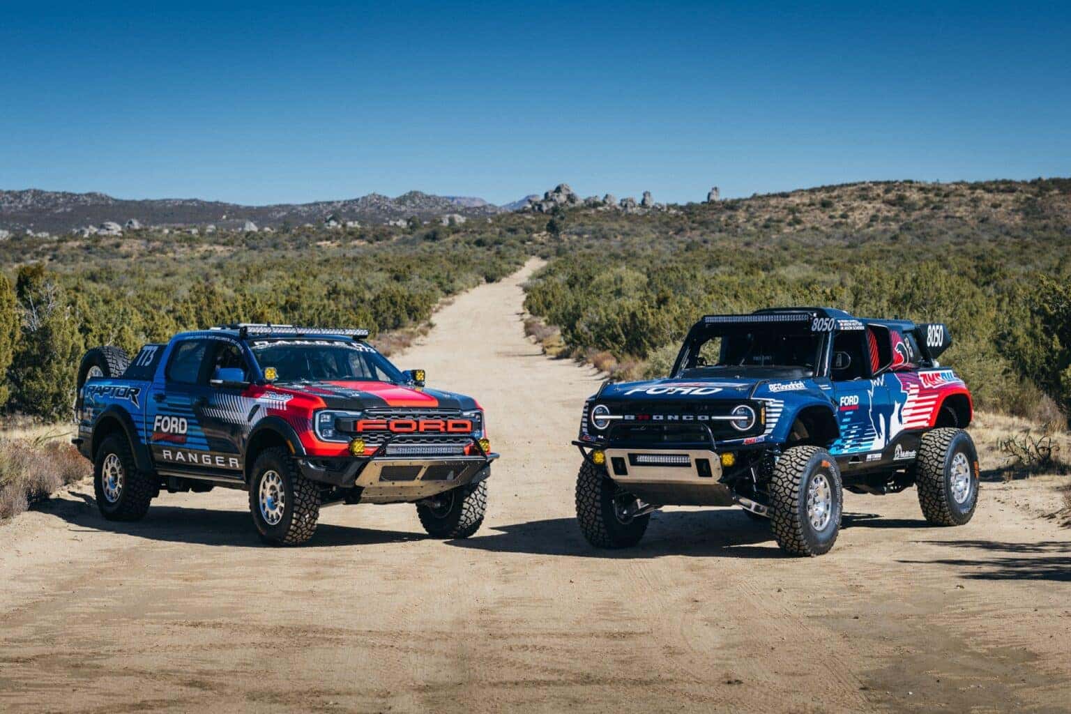 Ford Ranger Raptor, Bronco DR Conquer Baja 1000 - Rally Race Winners