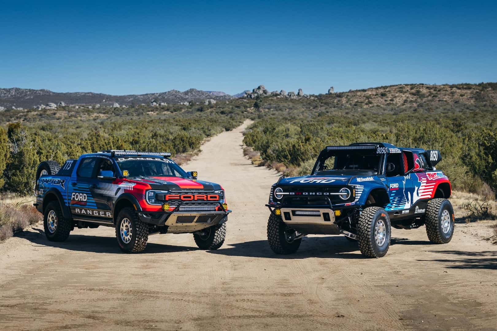 Ford Ranger Raptor, Bronco DR Conquer Baja 1000 - Rally Race Winners