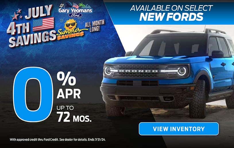 Current New Ford Specials Offers | Gary Yeomans Ford