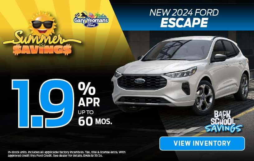 Current New Ford Specials Offers | Gary Yeomans Ford