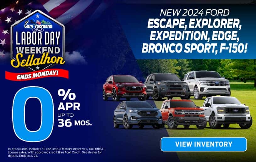Current New Ford Specials Offers | Gary Yeomans Ford