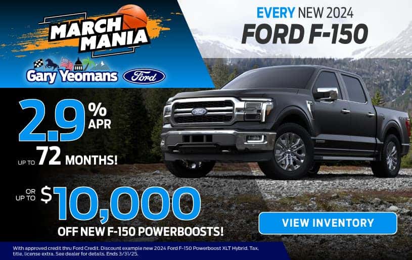 Current New Ford Specials Offers | Gary Yeomans Ford
