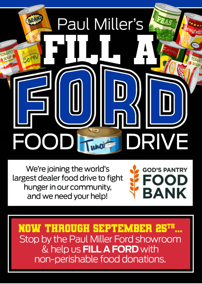 Fill-A-Ford Food Drive | Paul Miller Ford