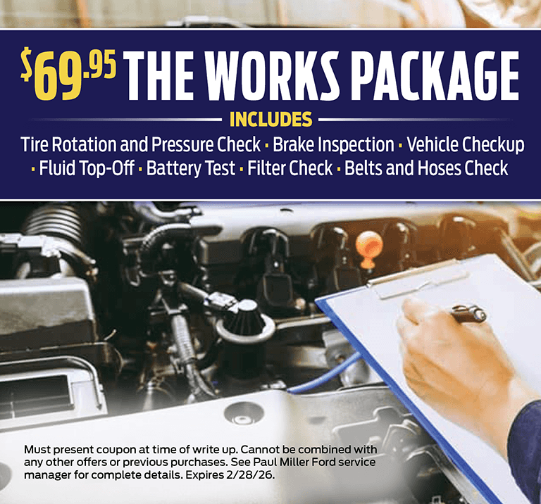 Ford Scheduled Maintenance Guide | Ford Service Schedule | Paul Miller Ford